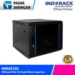 Jual Wallmount Rack 12U Depth 600mm Single Door INDORACK WIR6012S ...