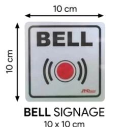 Jual stiker Vinyl TANDA BELL RUMAH 5x5cm sign rambu k3 - Jakarta Utara ...