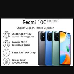 Jual Xiaomi Redmi 10C 4/128 GB Resmi TAM Indonesia Seken Bekas Original - Unit Only - Jakarta ...