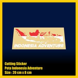 Jual Sticker Cutting Peta Indonesia Merah Putih kecil - Merah-Putih ...