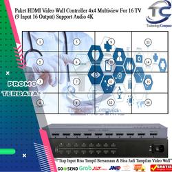 Jual 4K HDMI Multiview 5 Input 4 Output Video Wall Controller 2x2 For 4 ...