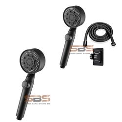 Jual Kepala shower Stainless HITAM 1022-Head hand shower mandi ...