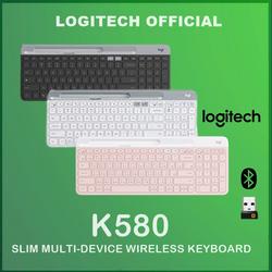 Promo Logitech K580 Slim Multi Device Wireless Bluetooth Keyboard K 580 - Rose Cicil 0% 3x ...