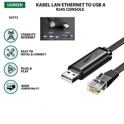 Jual Ugreen USB-C to RJ45 Console Flat 1,5m Cable Black-80186 - Jakarta ...