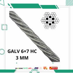 Jual Kawat Seling Lapis PVC Galvanis/Wire Rope PVC/Kawat Seling / Wire Rope - 3 x 5 MM - Kota ...