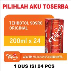 Jual Teh Botol Sosro Kotak Original 200 ml - ( HARGA 1 DUS ISI 24 pcs ...