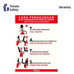 Jual Rambu Akrilik Cara Penggunaan APAR - Kota Bandung - Tonata Safety ...