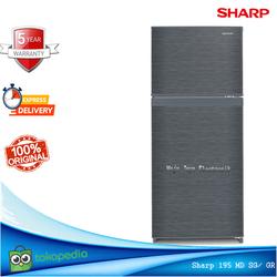 Jual Kulkas 2 Pintu SHARP SJ 195 MD SG SR 200L Low Watt Tanpa Bunga Es ...