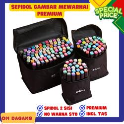 Promo 80 Pcs Spidol Sepidol Gambar Warna Warni 1 Set Lengkap Murah Art ...