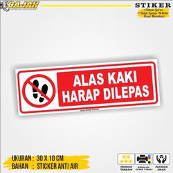 Jual Stiker label alas kaki harap dilepas / stiker pembatas - Landscape ...