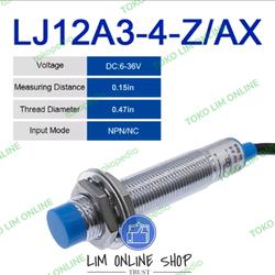 Jual Inductive Proximity Sensor LJ12A3-4-Z/BX 6-36V NPN 3-wire Switch AW68 - DAPPRA - Jakarta ...
