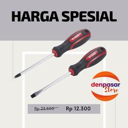 Jual Obeng Plus Minus Magnet 6" 8" inch Gagang Fiber - Jakarta Barat ...