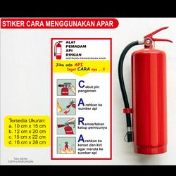 Jual Stiker Petunjuk Penggunaan APAR Safety Sign Sticker A6 - Kota ...