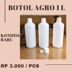 Jual Botol Agro Labor Pupuk 1000 ml Hitam Natural Putih Solid HDPE 1000ml - Kota Surabaya ...