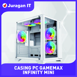 Promo Armaggeddon Aquaron Casing PC Gaming M-Atx Mini ITX - Hitam Cicil ...