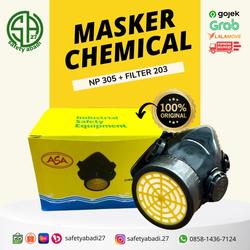 Jual Masker Single XD 305 Chemical Asap Kimia Debu Filter Respirator ...