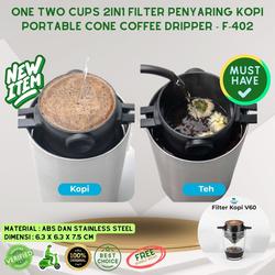 Jual Portable Coffee Filter Pour Over V60 Dripper Cone Saringan Kopi ...
