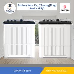 Promo POLYTRON Primadona Giant Mesin cuci 2 tabung 14 Kg PWM 1403 ...