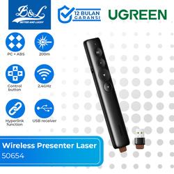Jual Ugreen Laser Pointer Remote Controller Presenter Wireless 2.4ghz Usb - TYPE 50654 - Kab ...