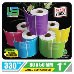 Jual LABEL BARCODE SEMICOATED 70x30 mm STIKER LABEL 70x30 mm 1000 PCS ...