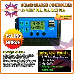 Jual Solar Charge Controller SCC PWM Pengisi Daya Surya 10A 20A 30A 12V/24V - 10A - Kota ...