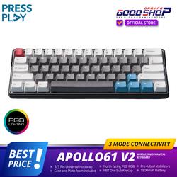 Promo APOLLO61 Lite 60% Wired Mechanical Keyboard by Press Play Cicil 0 ...