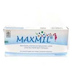 Jual MAXMIL BOX ISI 30 TABLET - Kaplet vitamin kehamilan dan menyusui ...