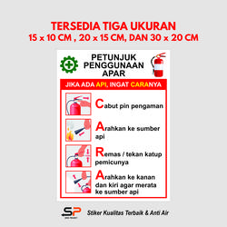 Jual sign stiker cara menggunakan apar /sticker cara penggunaan apar ...