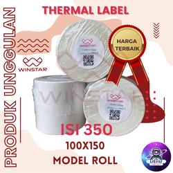 Jual LABEL STICKER THERMAL 100x100 ISI 500 LEMBAR BARCODE UKURAN A6 ...