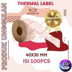 Jual LABEL STICKER THERMAL 100x100 ISI 500 LEMBAR BARCODE UKURAN A6 ...