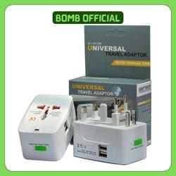 Promo Universal Travel Adaptor USB Charger Adapter Colokan Stop Kontak ...