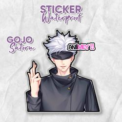 Jual Stiker Slap Gojo Satoru Anime Jujutsu Kaisen / Sticker Waterproof ...