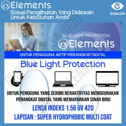 Jual Lensa Essilor Elements Anti Blueray + Drive night vision 1.56 ...