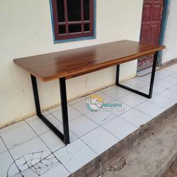 Jual Top table - daun meja fjl jati solid bisa custom ukuran papan kayu ...