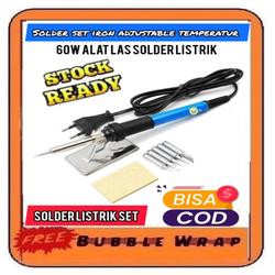 Jual SOLDER SET IRON ADJUSTABLE TEMPERATURE 60W ALAT LAS SOLDER LISTRIK - Solder + Stand ...