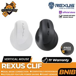Promo Rexus Clif QV-260 QV260 Vertical Gaming Mouse Wireless Dual-Mode ...
