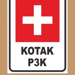 Jual SIGN RAMBU K3 DARURAT KOTAK P3K UK 30X15 SIGN RAMBU P3K DARURAT ...