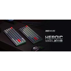 Promo Rexus Heroic KX3 Mechanical Gaming Keyboard RX-KX3 RX-3 - Grey ...
