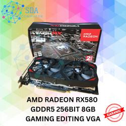 Jual AISURIX New VGA AMD RX 580 8GB VGA Card DDR5 256Bit 2048SP HDMI ...
