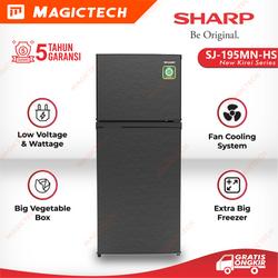 Jual SHARP SJ195MNHS Kulkas 2 pintu 172 Liter SJ-195MN-HS / SJ 195MNHS ...
