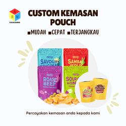 Jual Cetak Kemasan Plastik Standing Pouch Custom Zipper Wadah snack ...