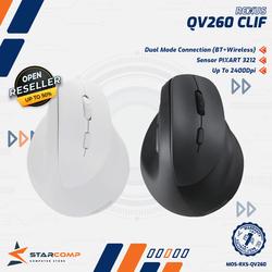 Jual Rexus Clif QV-260 QV260 Vertical Gaming Mouse Wireless Dual-Mode ...