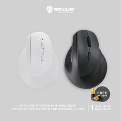 Promo Rexus Clif Vertical Mouse Wireless Dual Mode Connection Cliff ...