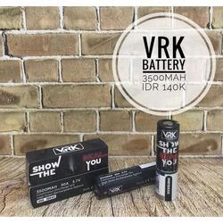 Jual VRK Battery 18650 3500mAh 30A 3.7V ORIGINAL 100%, Baterai VRK 3500 ...