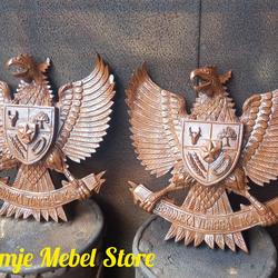 Jual Hiasan Dinding Kayu Jati Lambang Garuda Pancasila Minimalis Warna ...