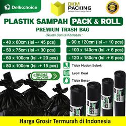 Jual KANTONG PLASTIK SAMPAH HITAM TEBAL TRASH BAG JUMBO ANTI BOCOR Per Pack - 90cm x 120cm, Pack ...