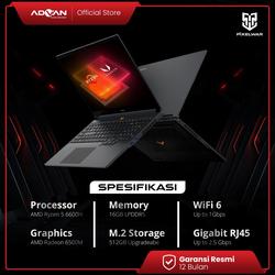 Jual Advan Pixelwar Laptop Gaming AMD Ryzen 5 6600H 16" 2K IPS 16GB ...