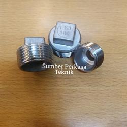 Jual DOP CAP KUNINGAN TUTUP PIPA KRAN DRAT LUAR - PLUG HEX DOP DRAT ...