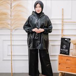 Promo JAS HUJAN PRIA WANITA BAHAN TEBAL ELASTIS TERBAIK ORIGINAL BY AKULA - cream moca, XXL ...