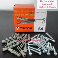 Jual Fisher S6 + Skrup/ Fisher Skrup S6 100 pcs - Jakarta Pusat - CEoL | Tokopedia